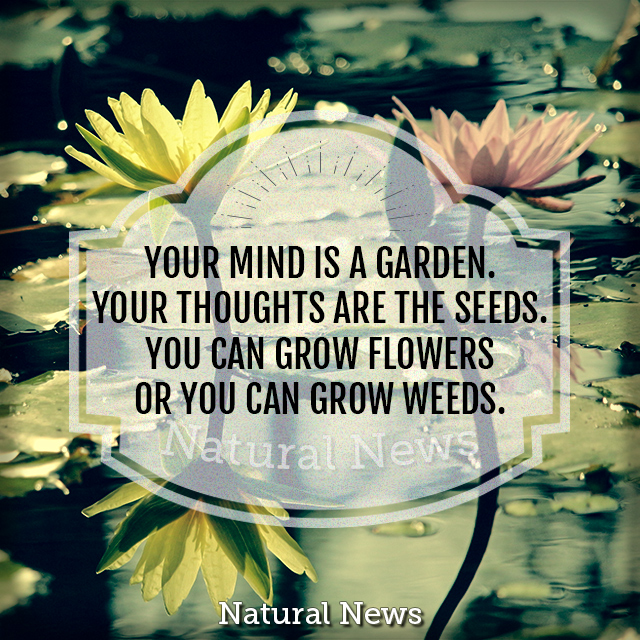 Your mind is a garden. Your thoughts are... - NaturalNews.com